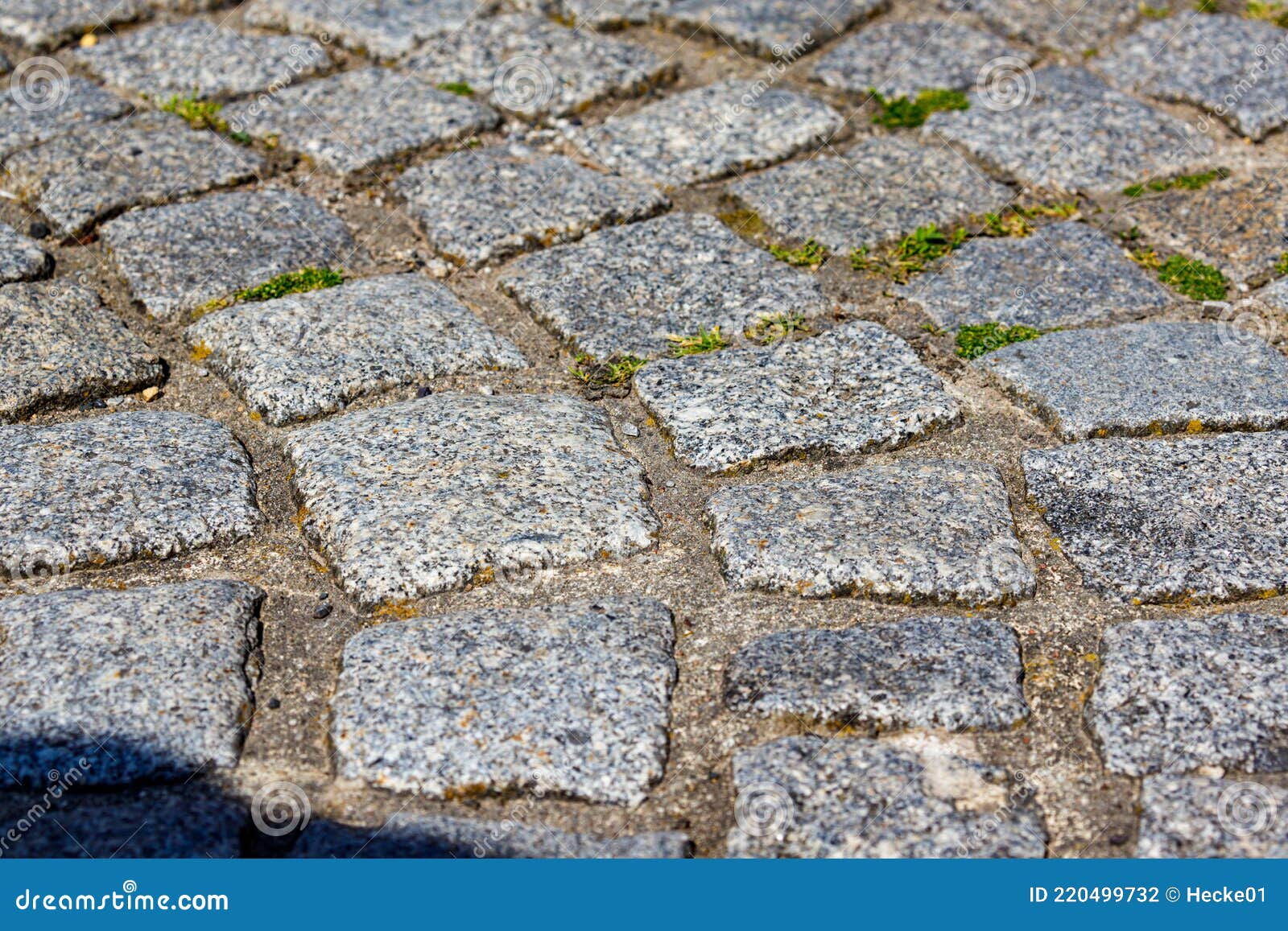 Old Gray Cobblestones on a Square Stock Photo - Image of material ...