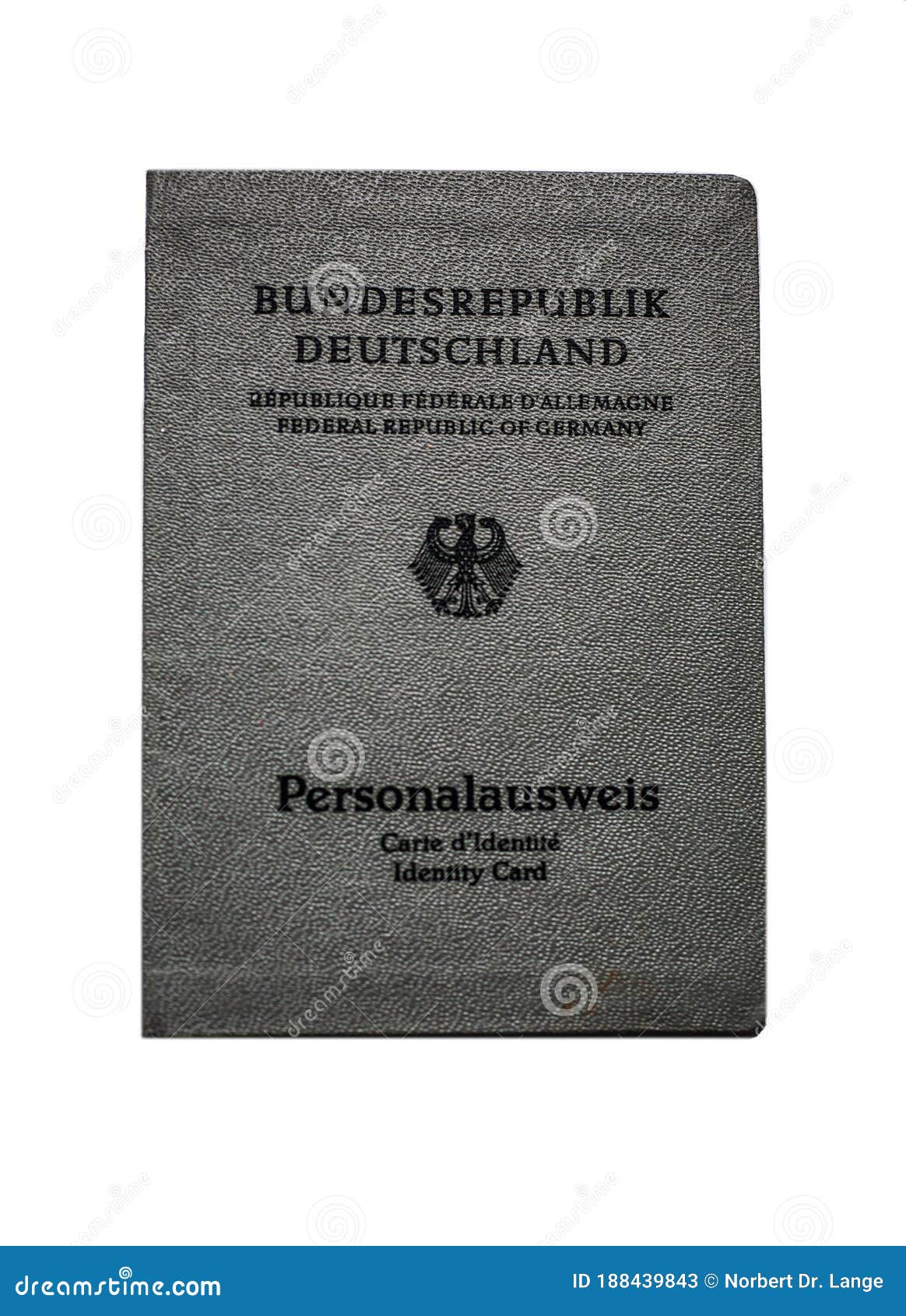 Old Gray Identity Card Royalty-Free Stock Photo | CartoonDealer.com ...