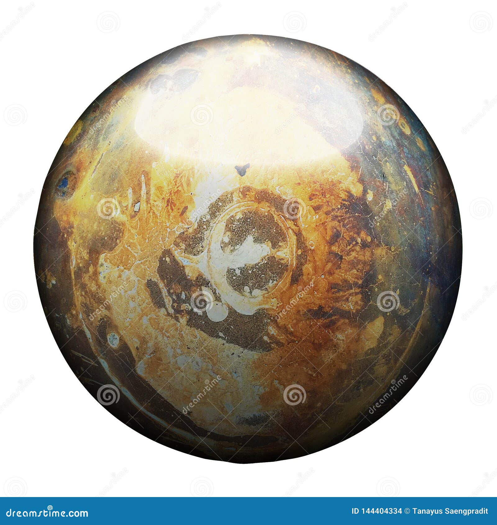 Old Gray and Rust Metallic Ball Stock Illustration - Illustration of ...