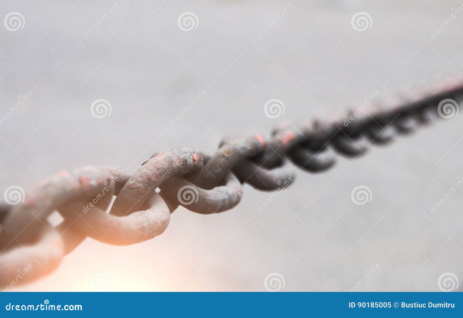 Old Gray Strong Mettalic Chain Stock Image - Image of protection ...
