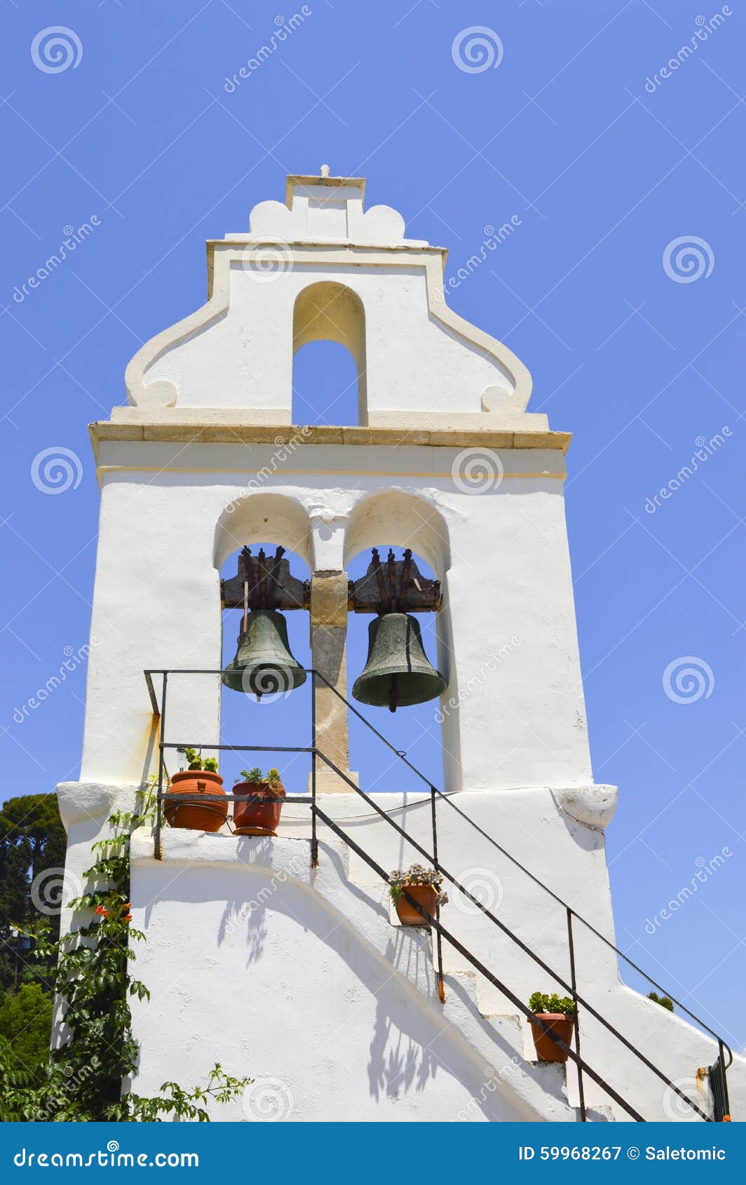 Old Greek church bells stock image. Image of temple, europe - 59968267