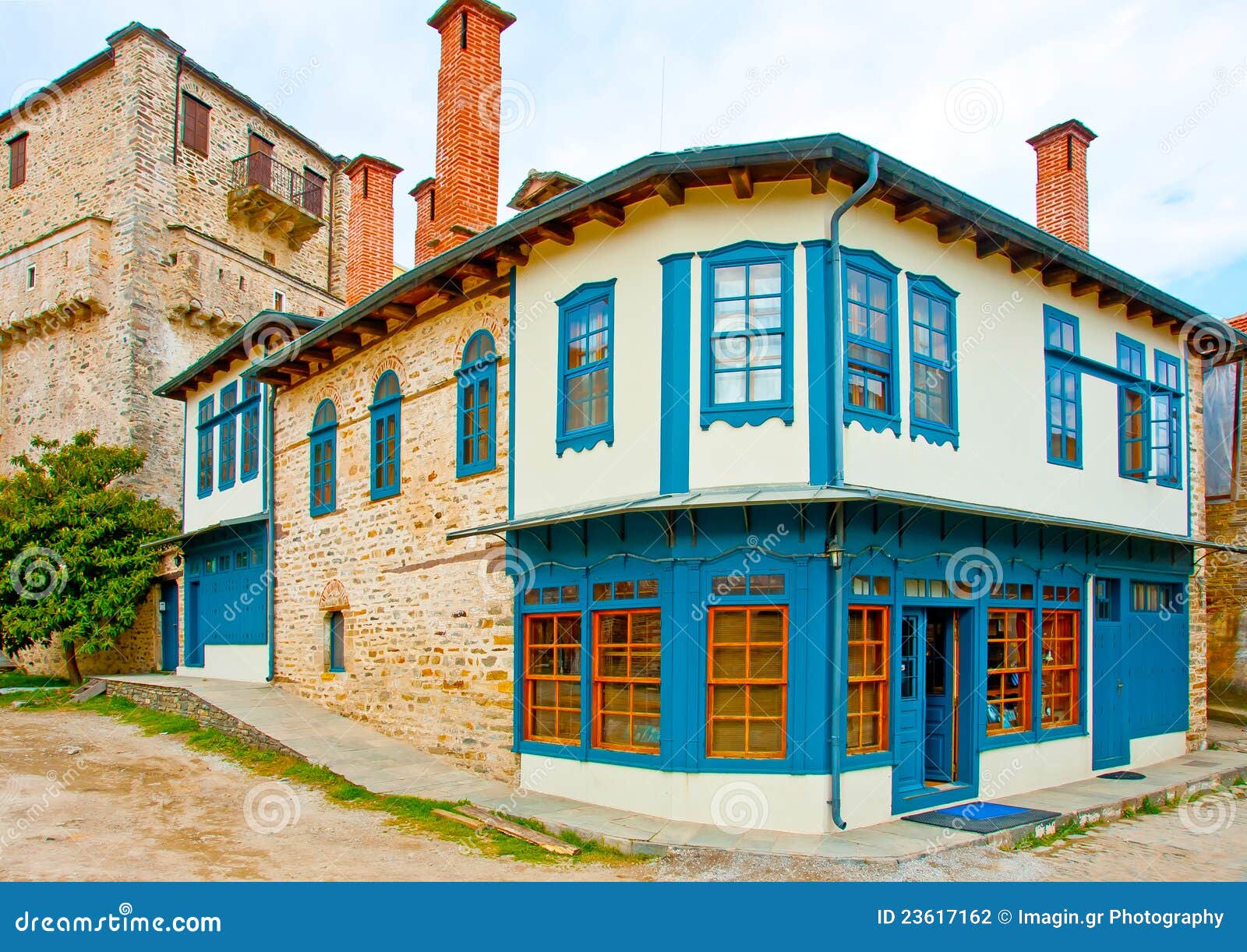 Old Greek house stock photo. Image of historical, exterior - 23617162