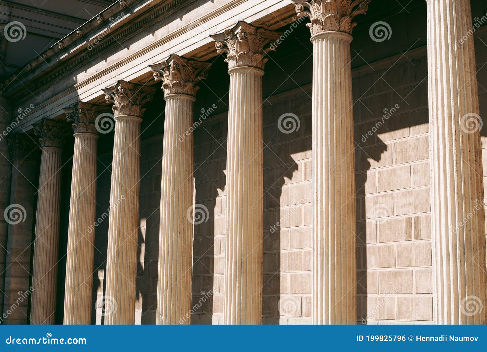Old Greek and Roman Style Building with Columns Stock Photo - Image of ...