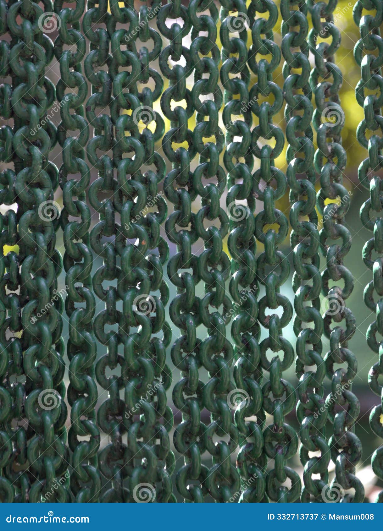Old Green Chain Wall Texture Stock Image - Image of decoration, macro ...