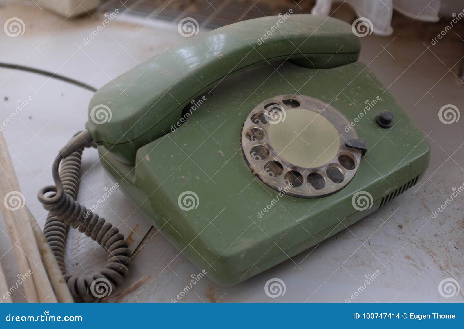 Old dusty telephone set stock photo. Image of lost, telefonieren ...