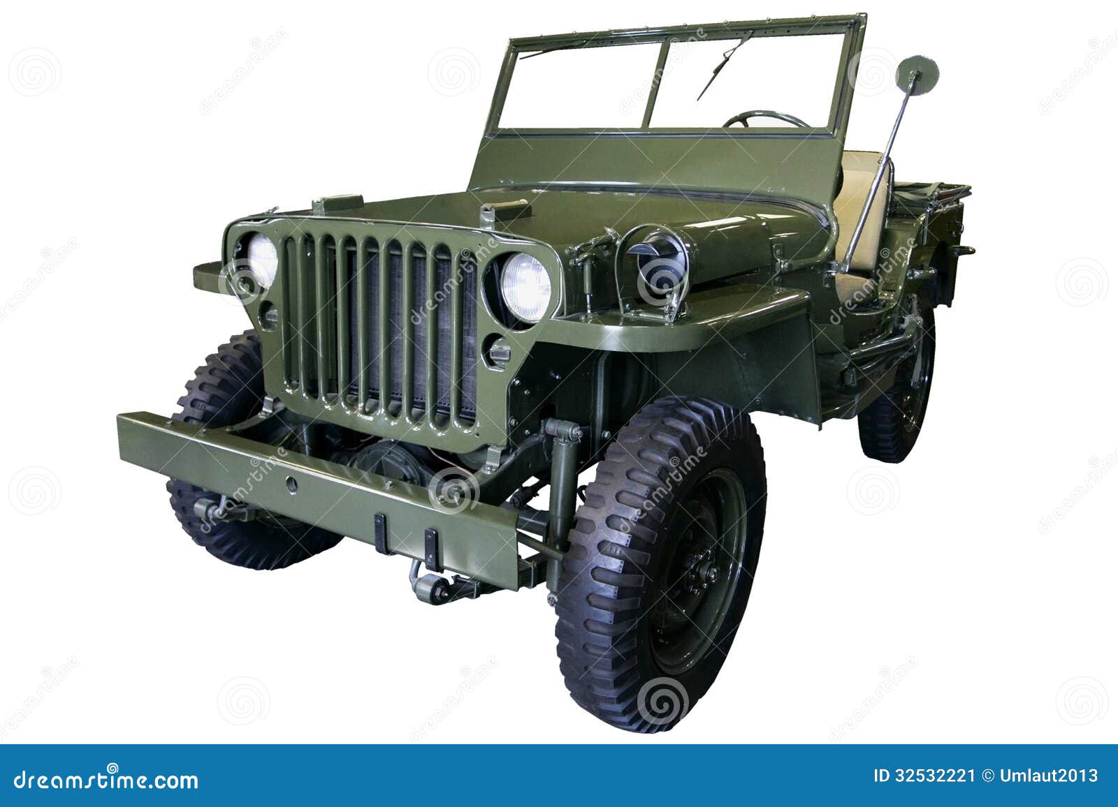 Old green Jeep stock image. Image of oldfashioned, wheel - 32532221