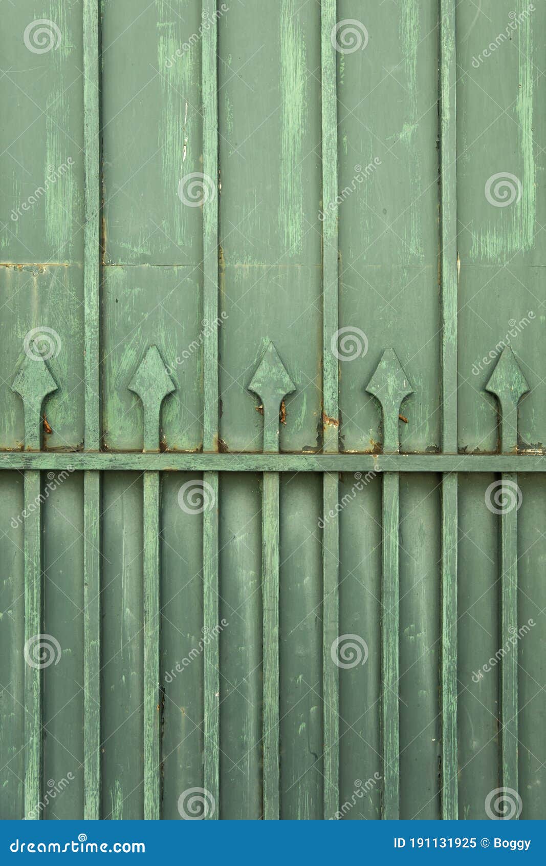 Old Green Metal Vertical Panels Texture Closeup Stock Image - Image of ...