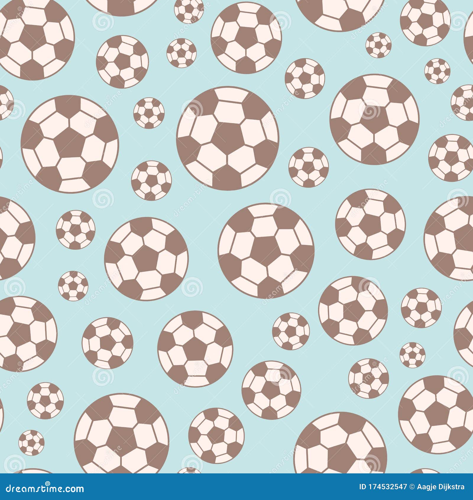 Old Green Repeat Pattern Soccer Print Background Design Stock Vector ...