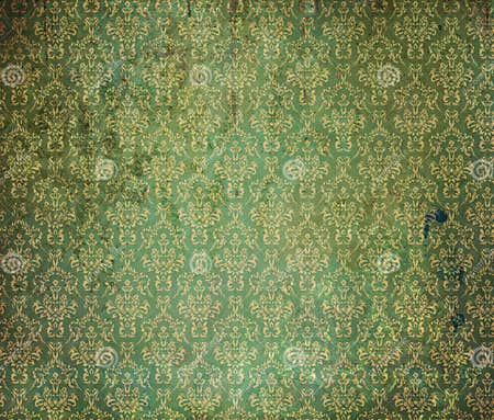 Old green wallpaper stock photo. Image of grunge, household - 13983988