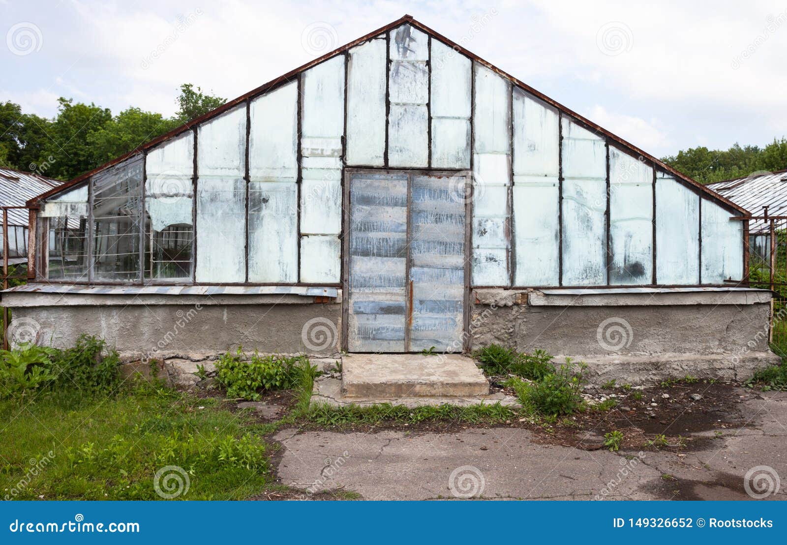 Old greenhouse stock photo. Image of glasshouse, closed - 149326652