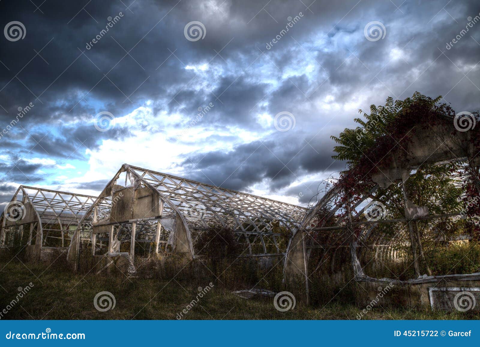 Old greenhouses stock photo. Image of fall, greenhouse - 45215722