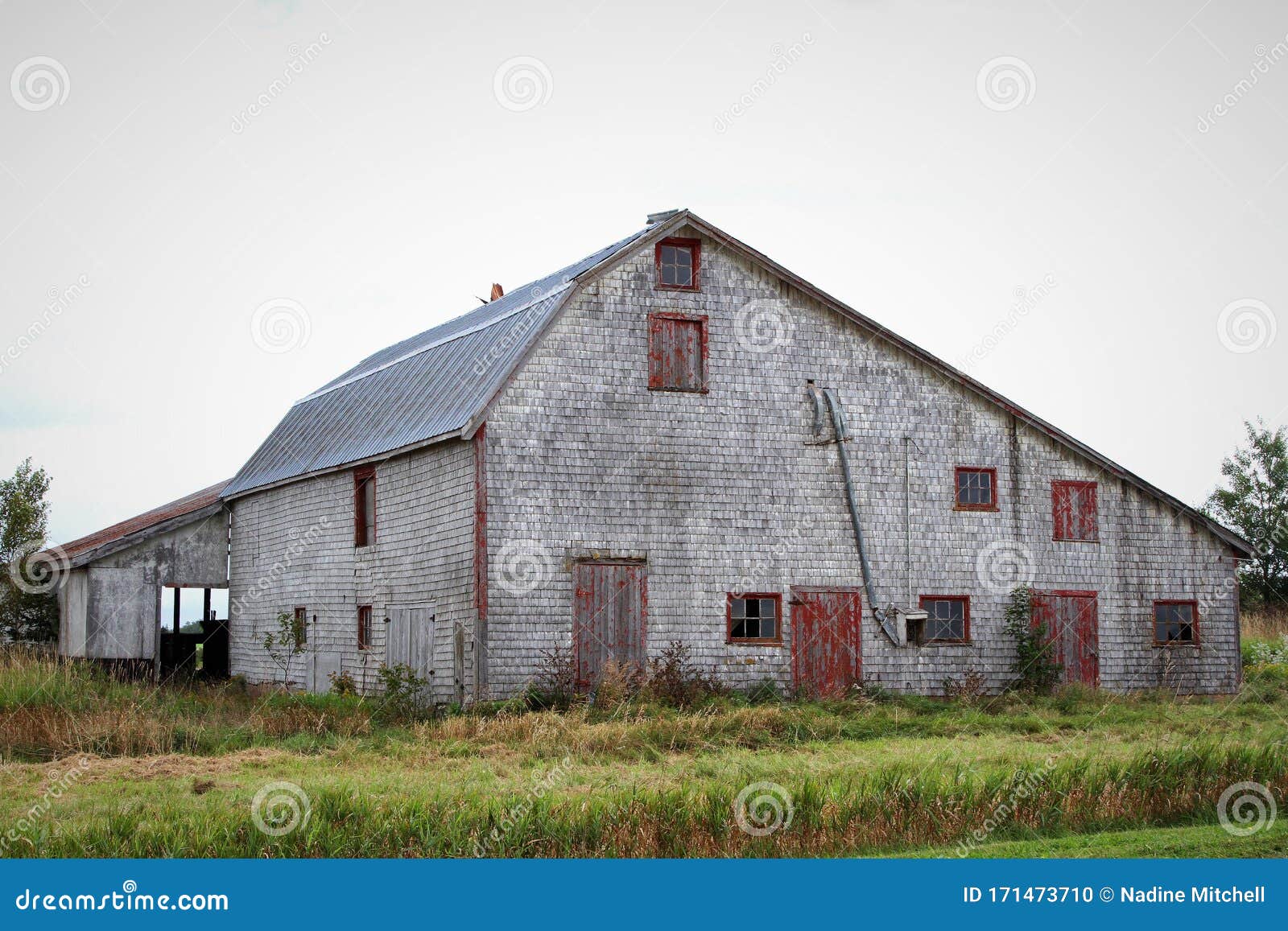 Old Grey Barn in Rural Countryside Stock Photo - Image of vintage ...