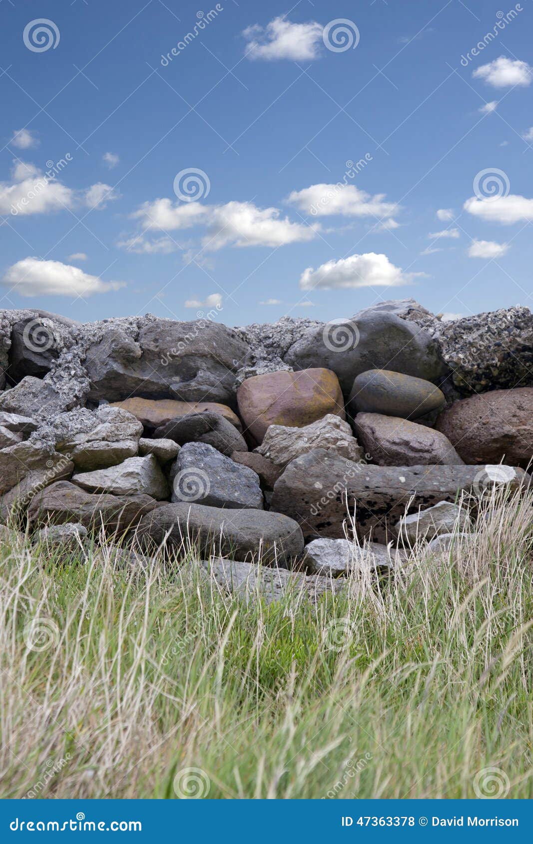 Old Grey Stone Wall in County Kerry Ireland Stock Photo - Image of ...