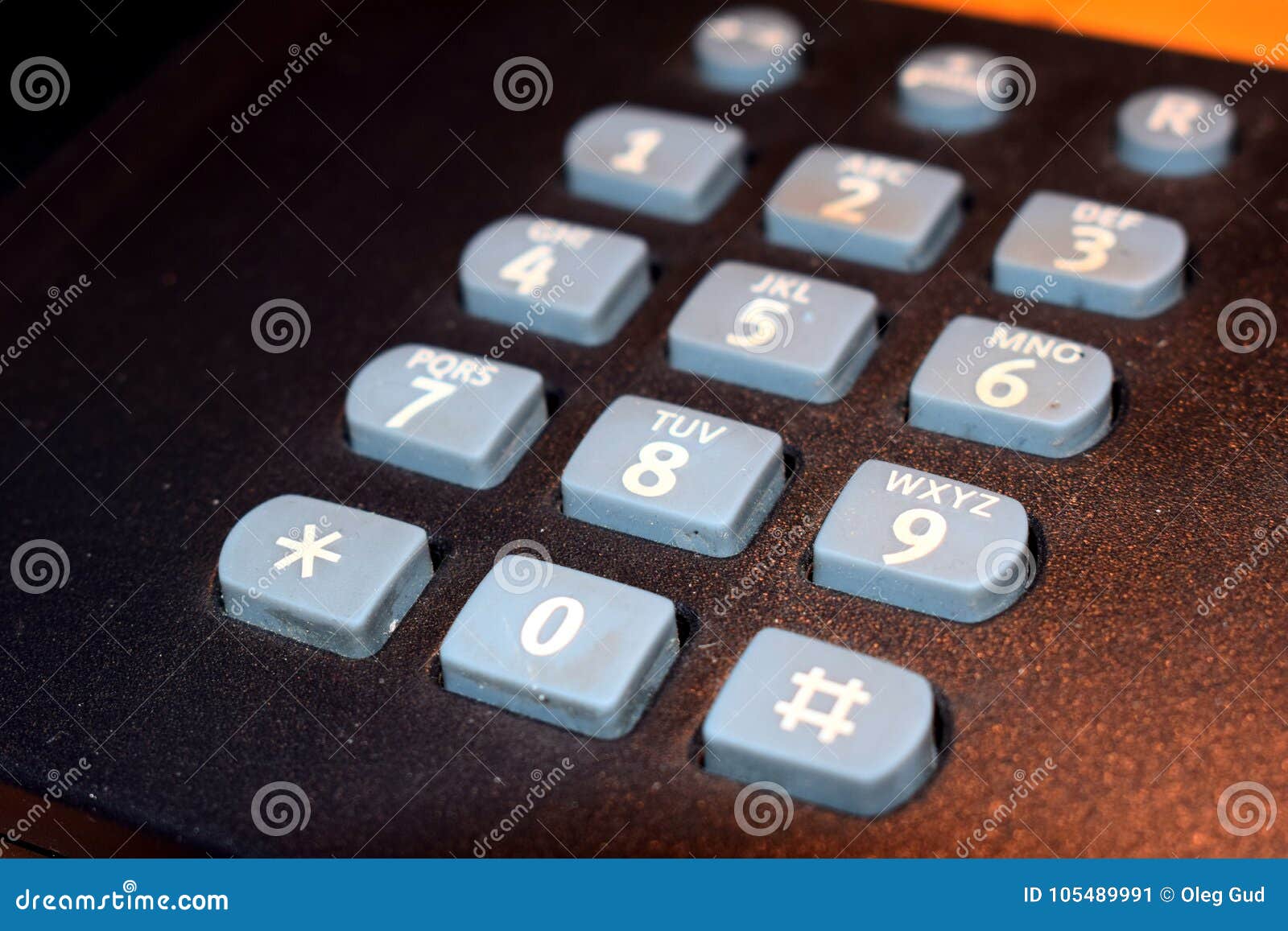 Old grey telephone button stock image. Image of detailed - 105489991