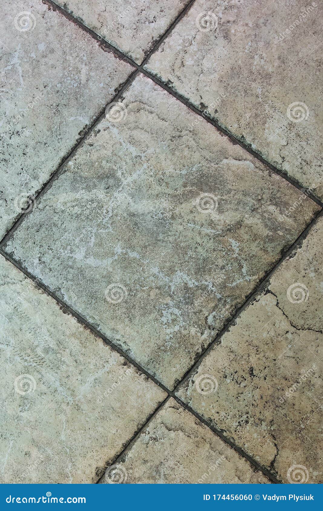 Old Grey Tiles on the Floor. Texture Background Stock Photo - Image of ...