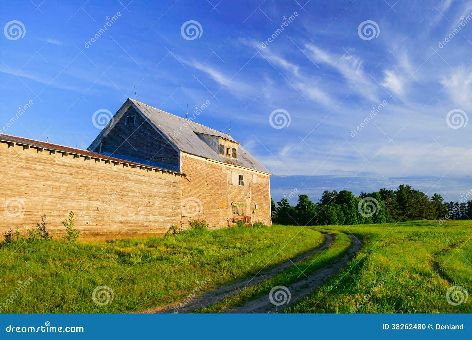 Old Grey Weathered Barn at Sunset Stock Photo - Image of architecture ...