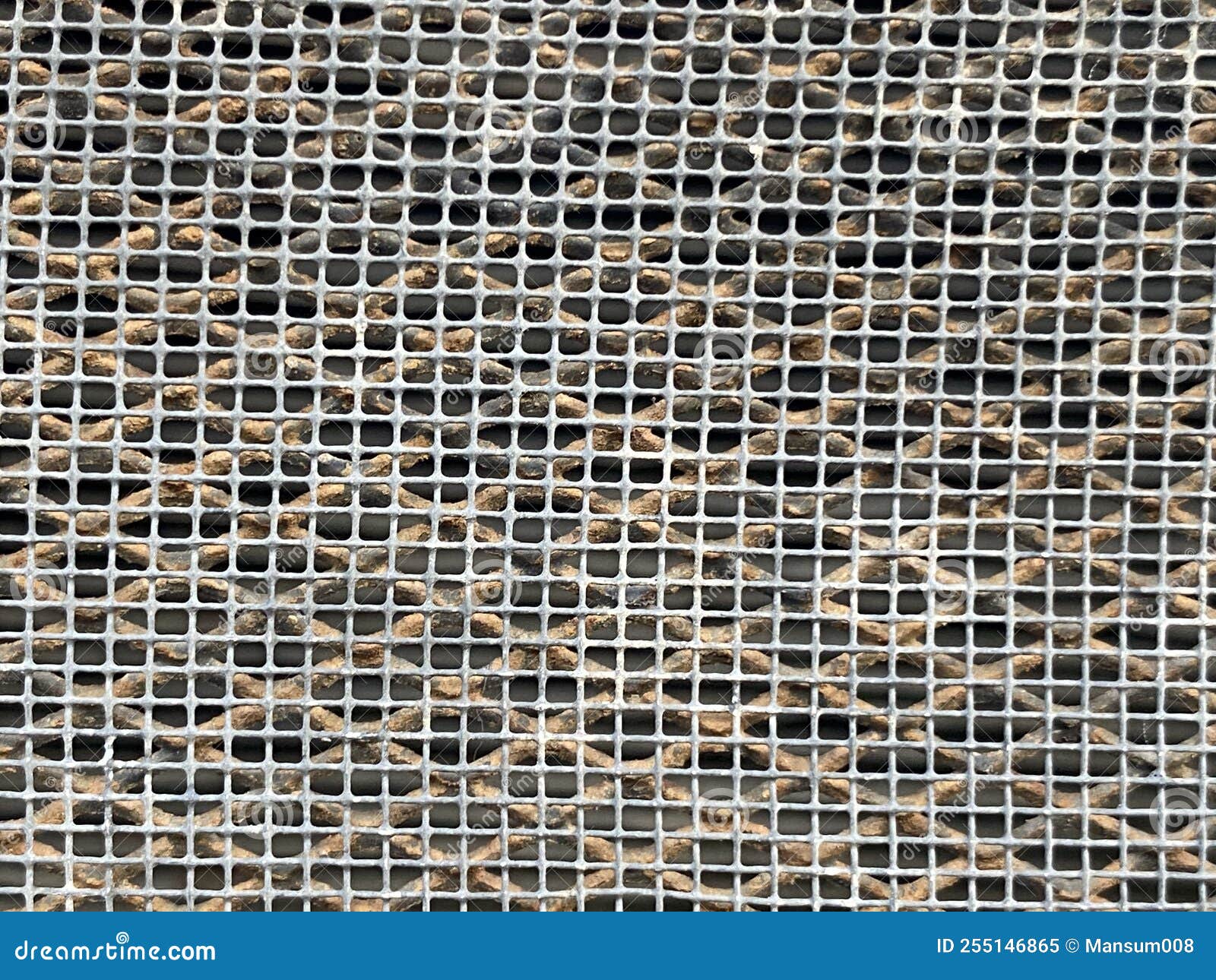 Old Grid Iron Machine Texture Stock Image - Image of construction ...