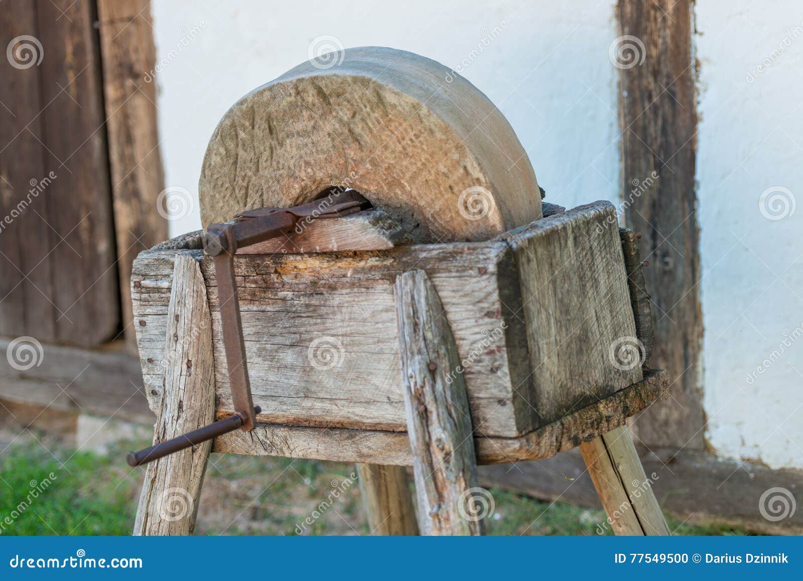 The old grindstone stock photo. Image of color, ancient - 77549500