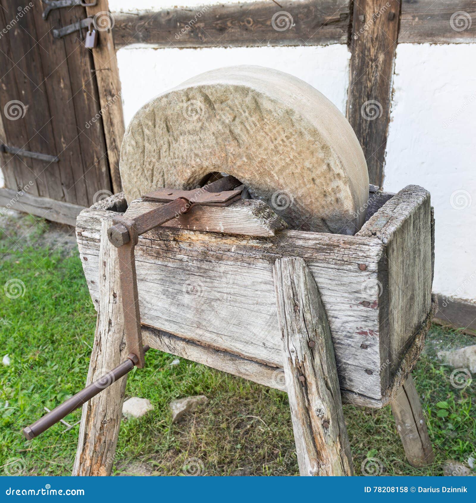 The old grindstone stock photo. Image of cereal, hand - 78208158
