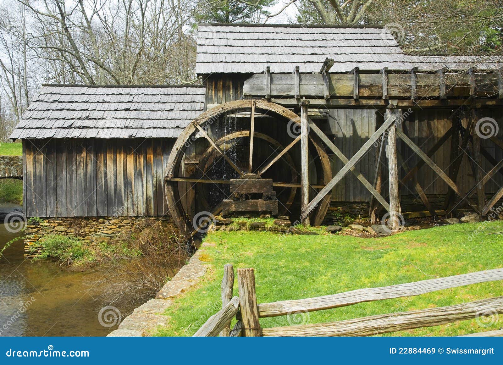 Old grist mill in virginia stock image. Image of nature - 22884469