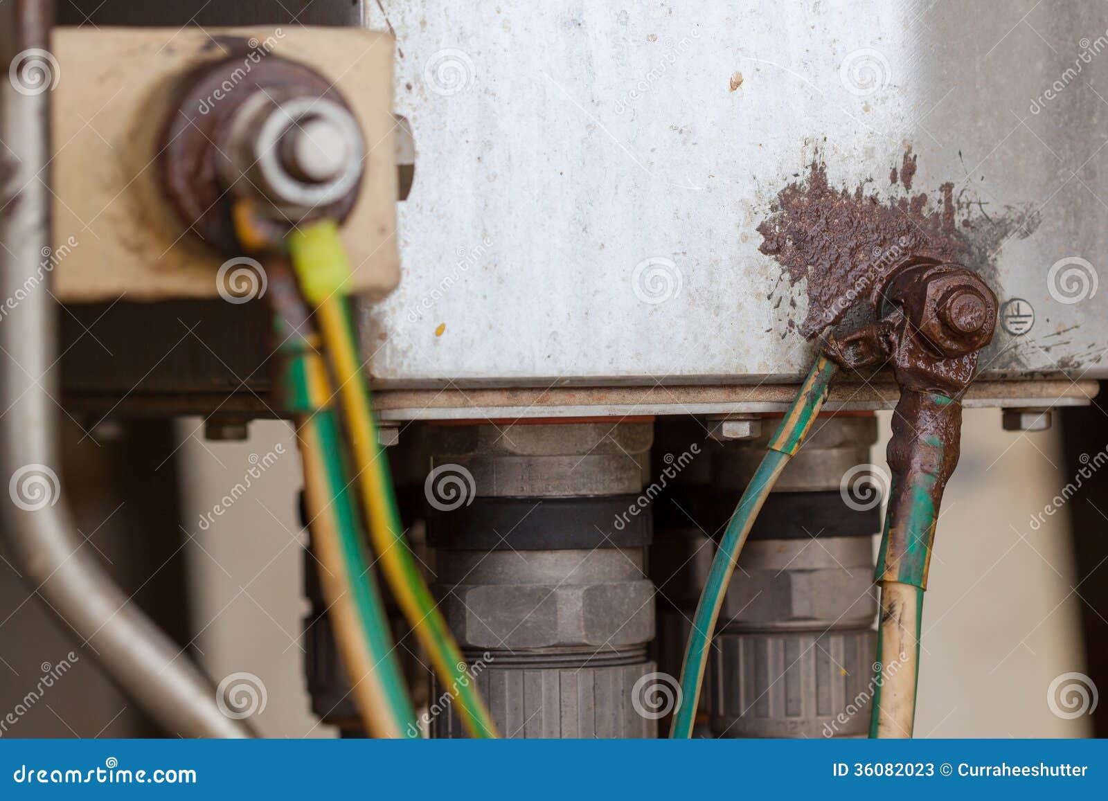 Old ground electric cables stock image. Image of electrical - 36082023
