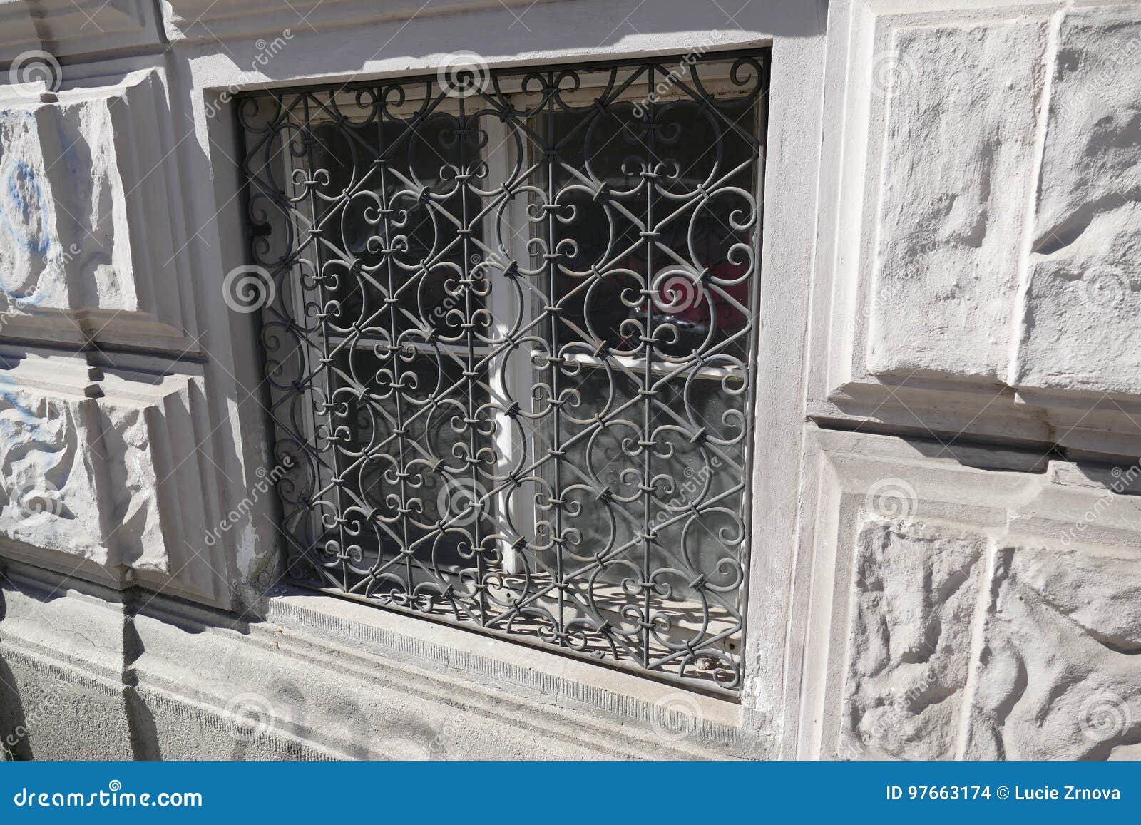 Old Ground Floor Window with a Cage Stock Photo - Image of home, brick ...
