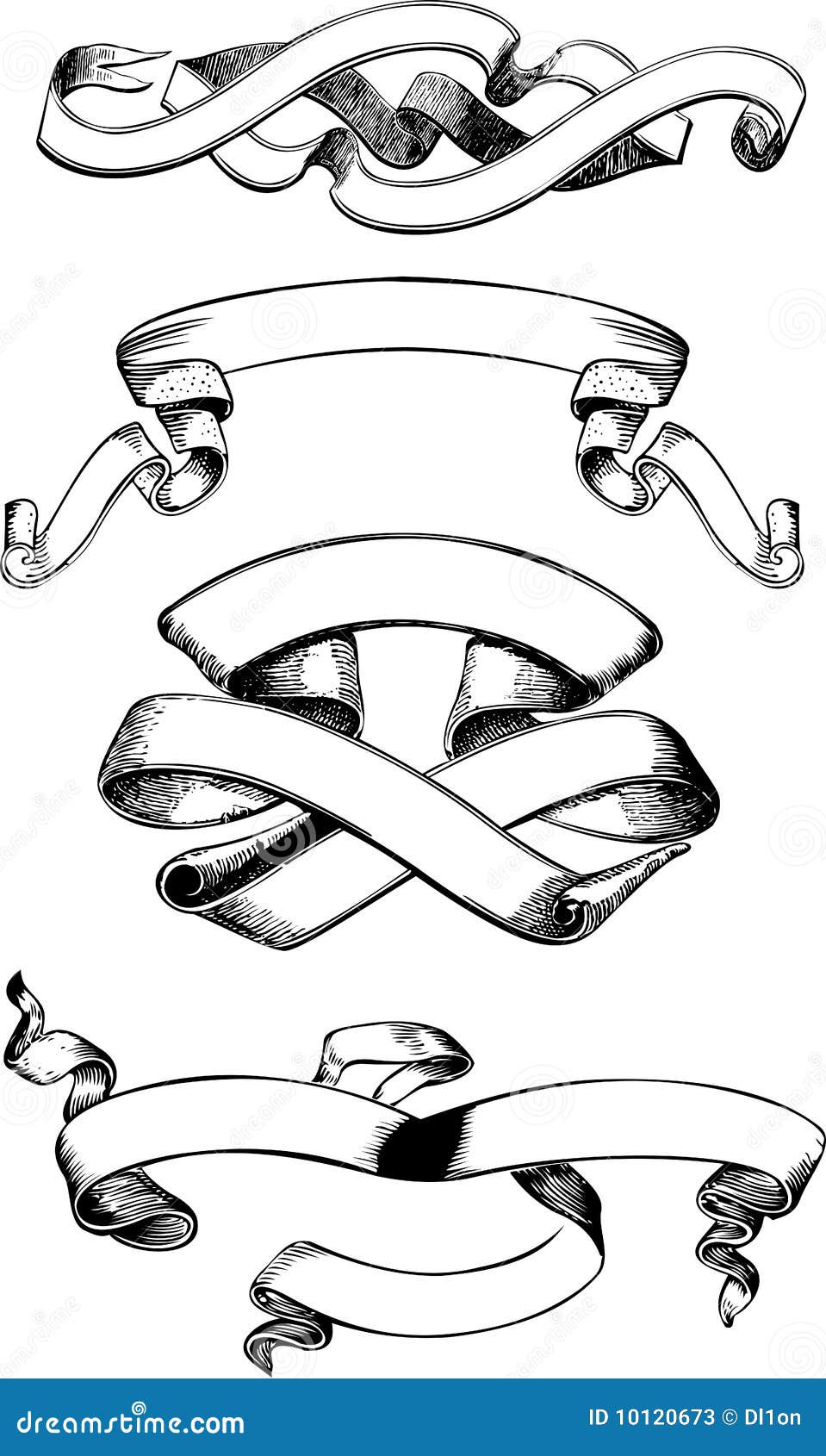 Old Grunge Engraved Banners. Cartoon Vector | CartoonDealer.com #10120673