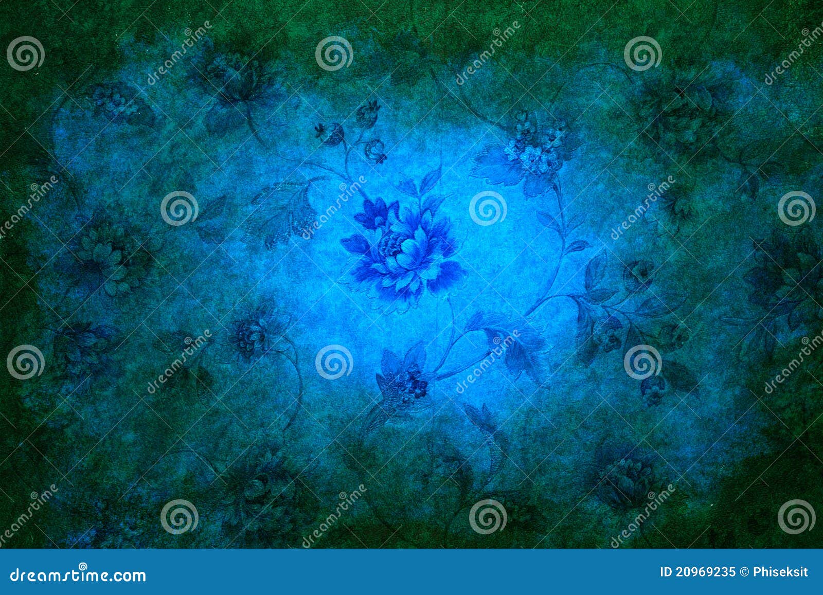 Grunge Flower Background Cartoon Vector | CartoonDealer.com #4970451