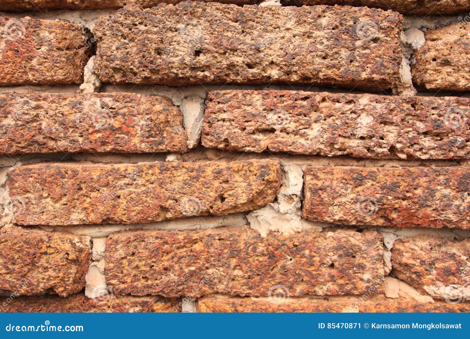 Red Laterite Brick Wall Royalty-Free Stock Photo | CartoonDealer.com ...