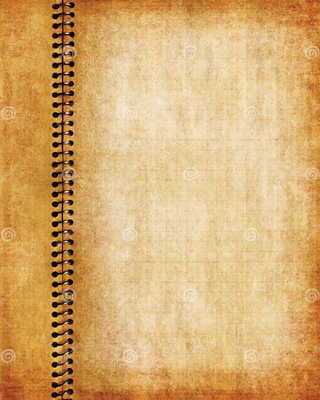 Old grunge notebook page stock illustration. Illustration of paper ...
