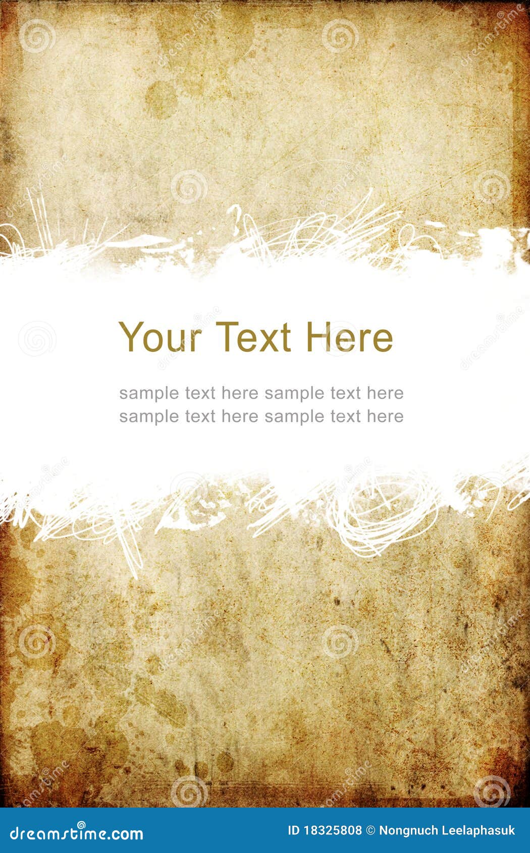 Old Grunge Paper with Scratch Space Stock Photo - Image of cutout ...