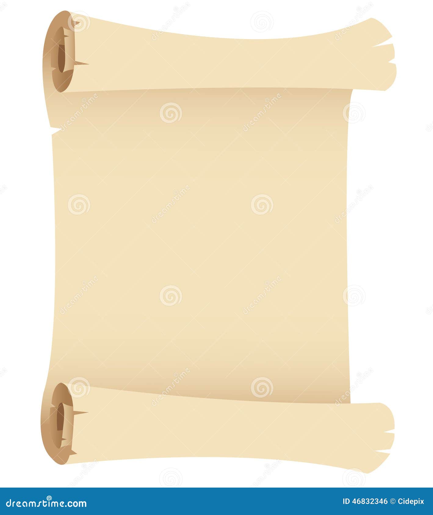 Old Grunge Paper Scroll stock vector. Illustration of antique - 46832346