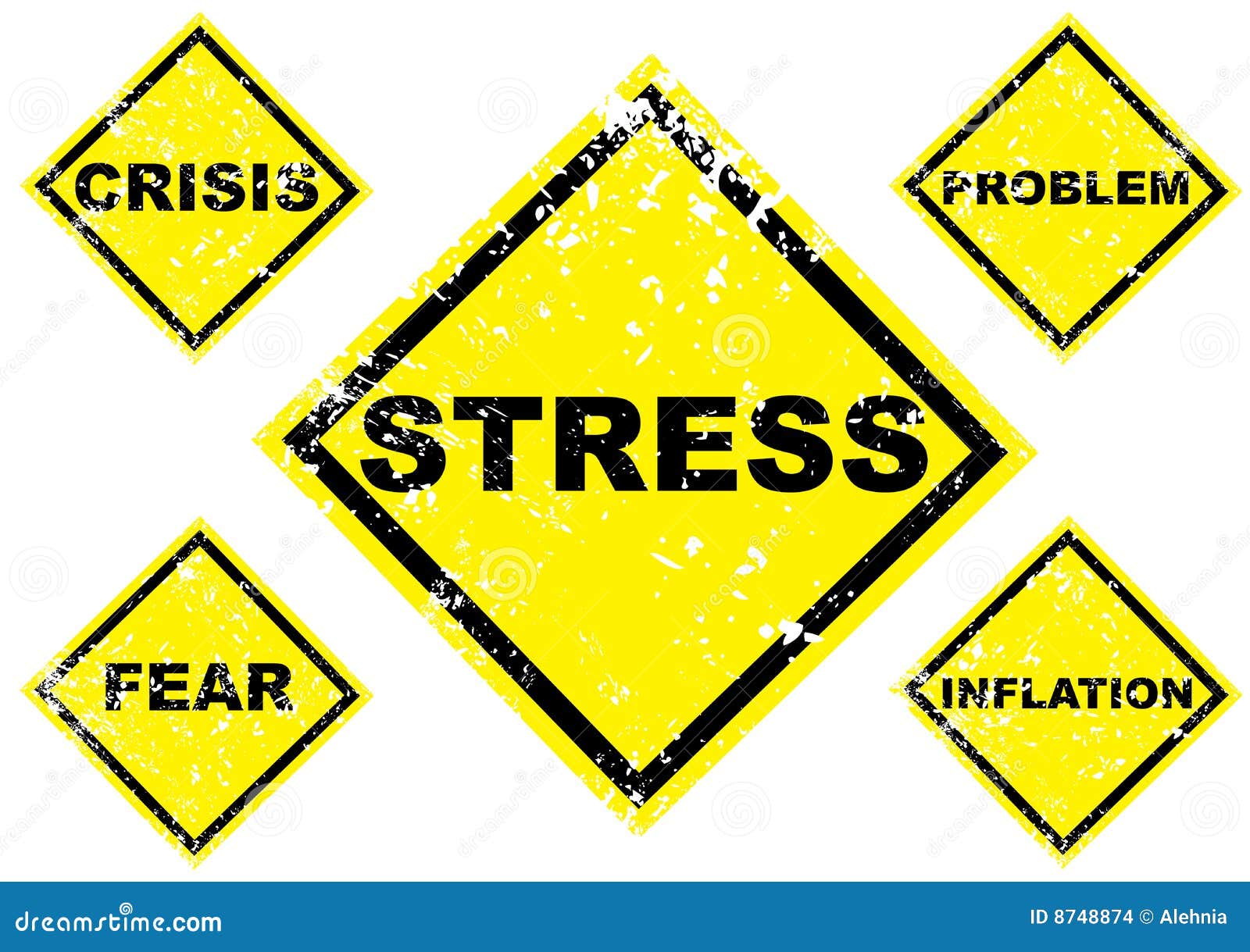 Old Grunge Road Signs Illustration Stock Vector - Illustration of ...