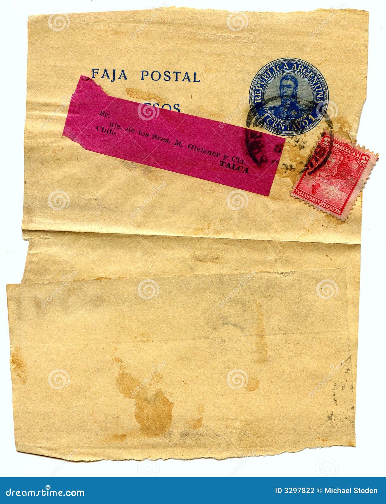 Old Stained And Yellowed Paper Texture. Stock Image | CartoonDealer.com ...