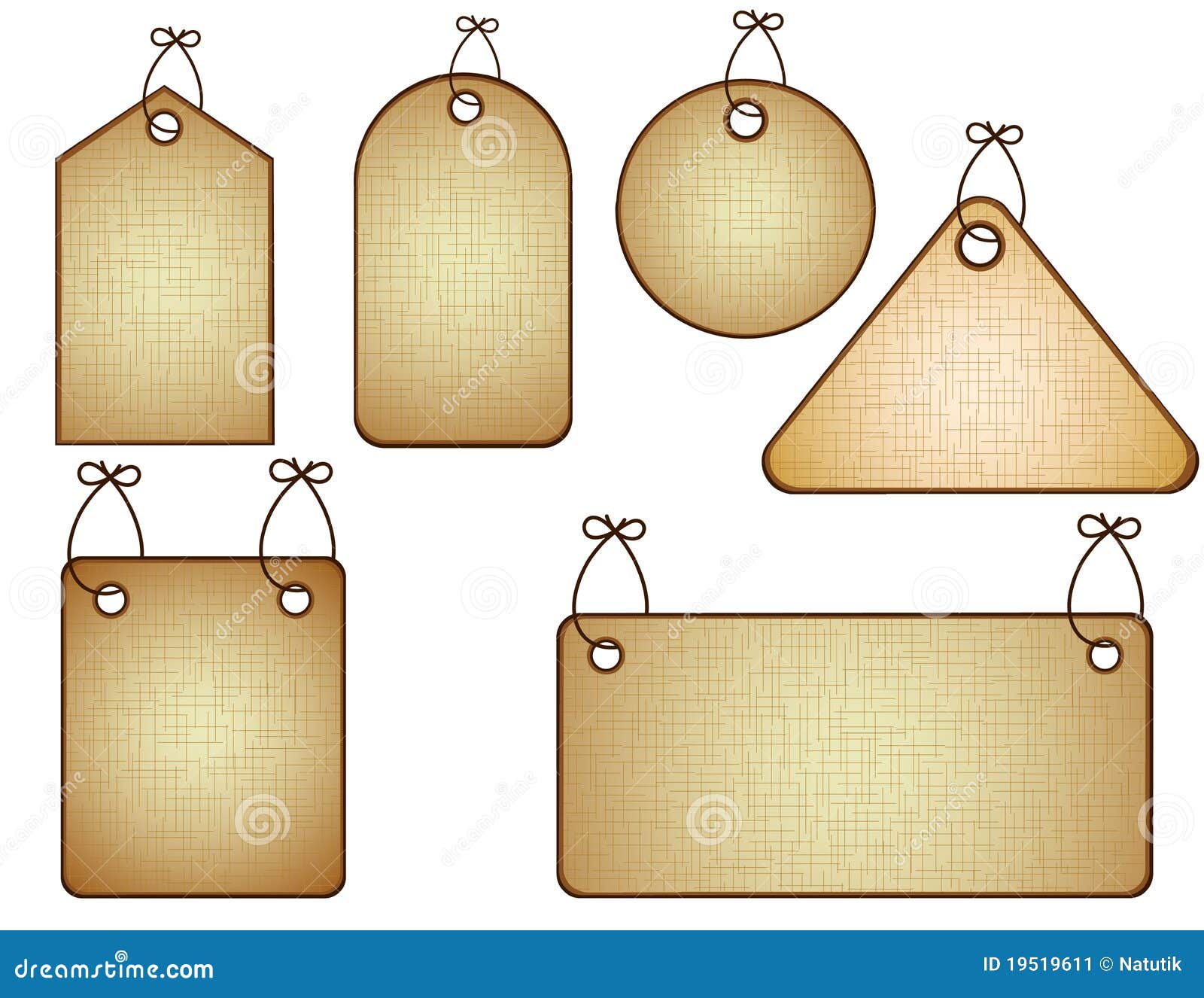 Old grunge tags stock vector. Illustration of design - 19519611