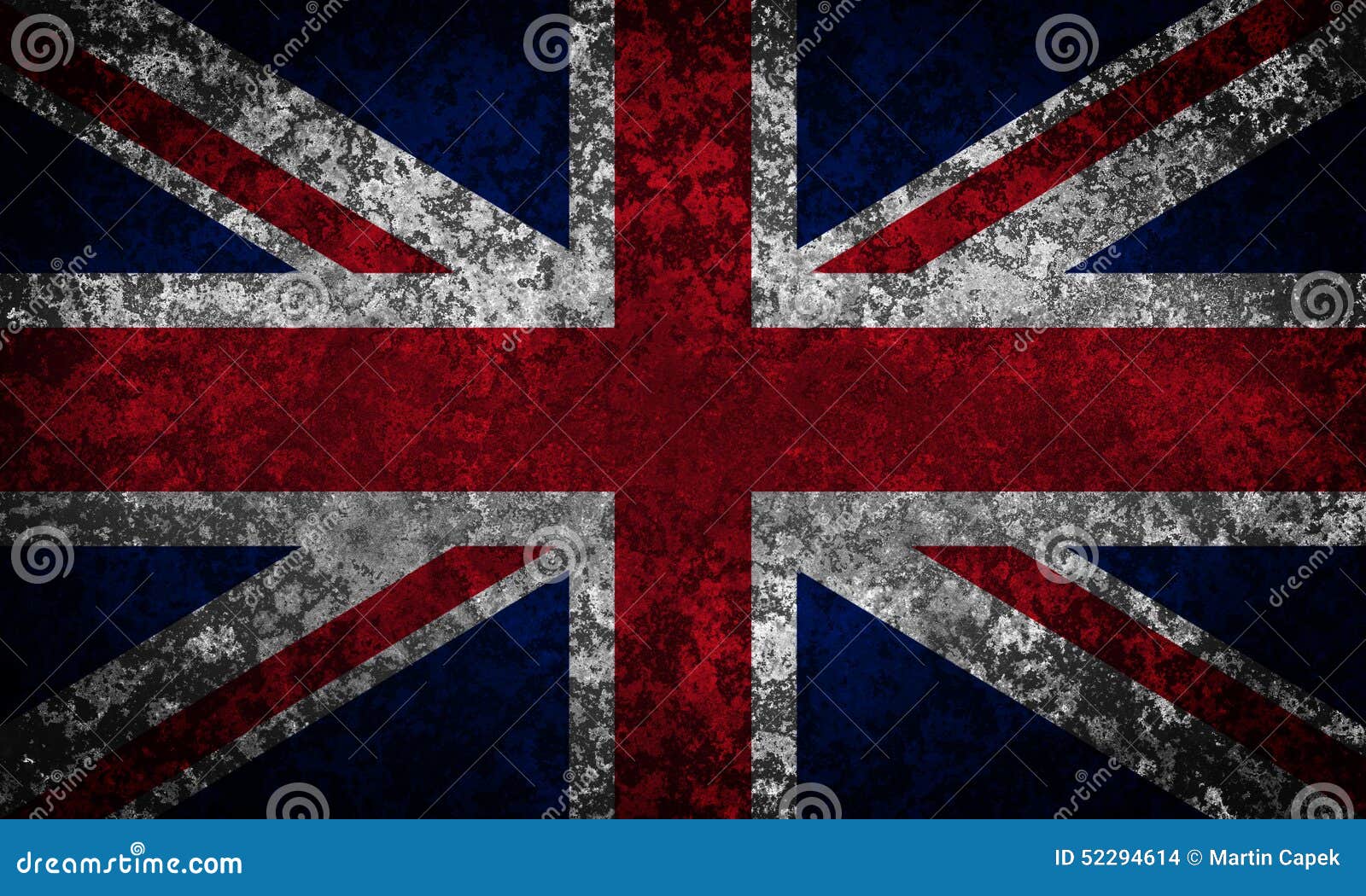 Old grunge Union Jack. stock illustration. Illustration of union - 52294614