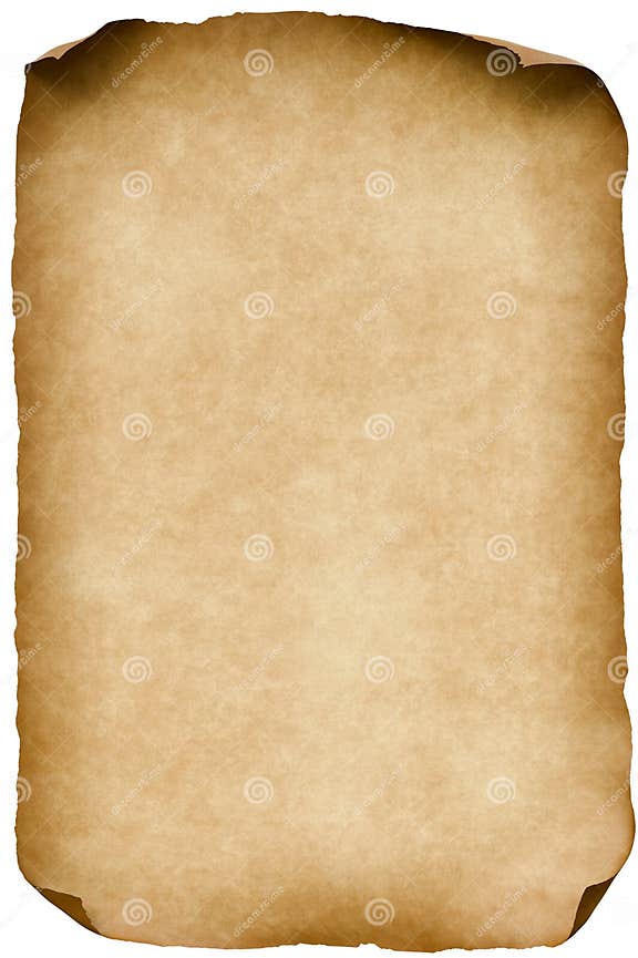 Old Grungy Vertical Paper Scroll Stock Image - Illustration of historic ...