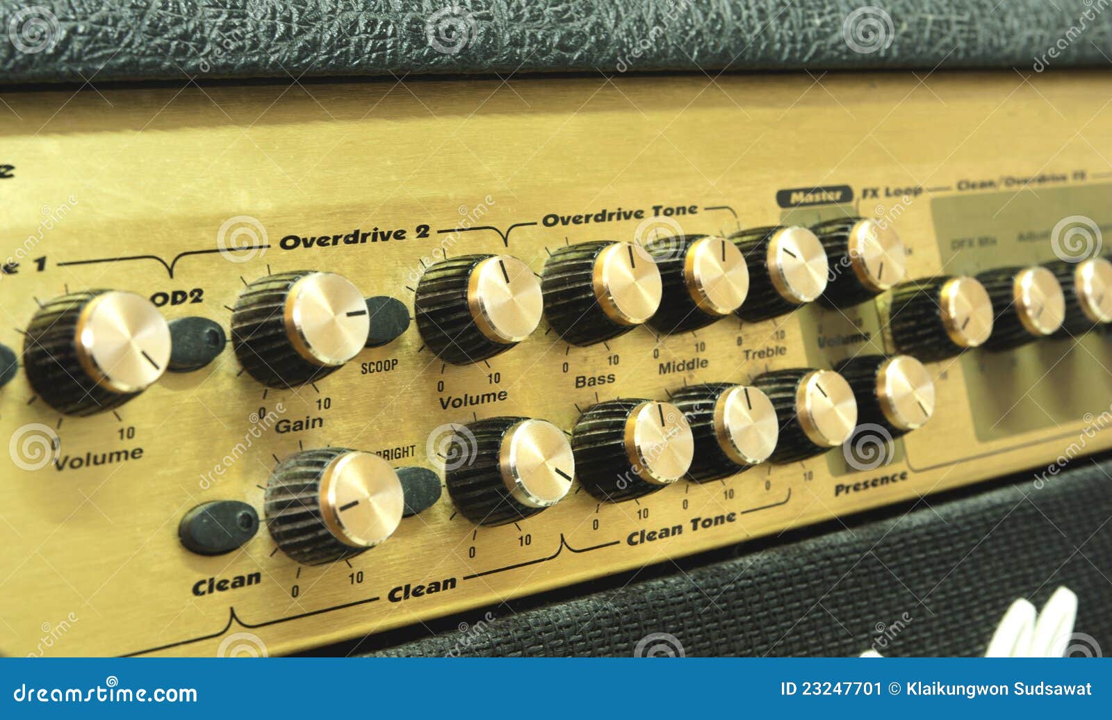 Old guitar amplifier stock image. Image of instrument - 23247701