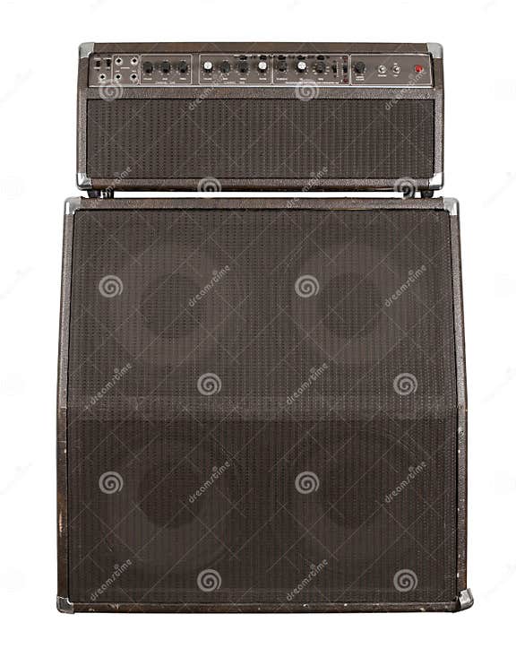 Old guitar amplifier combo stock photo. Image of blues - 13436364