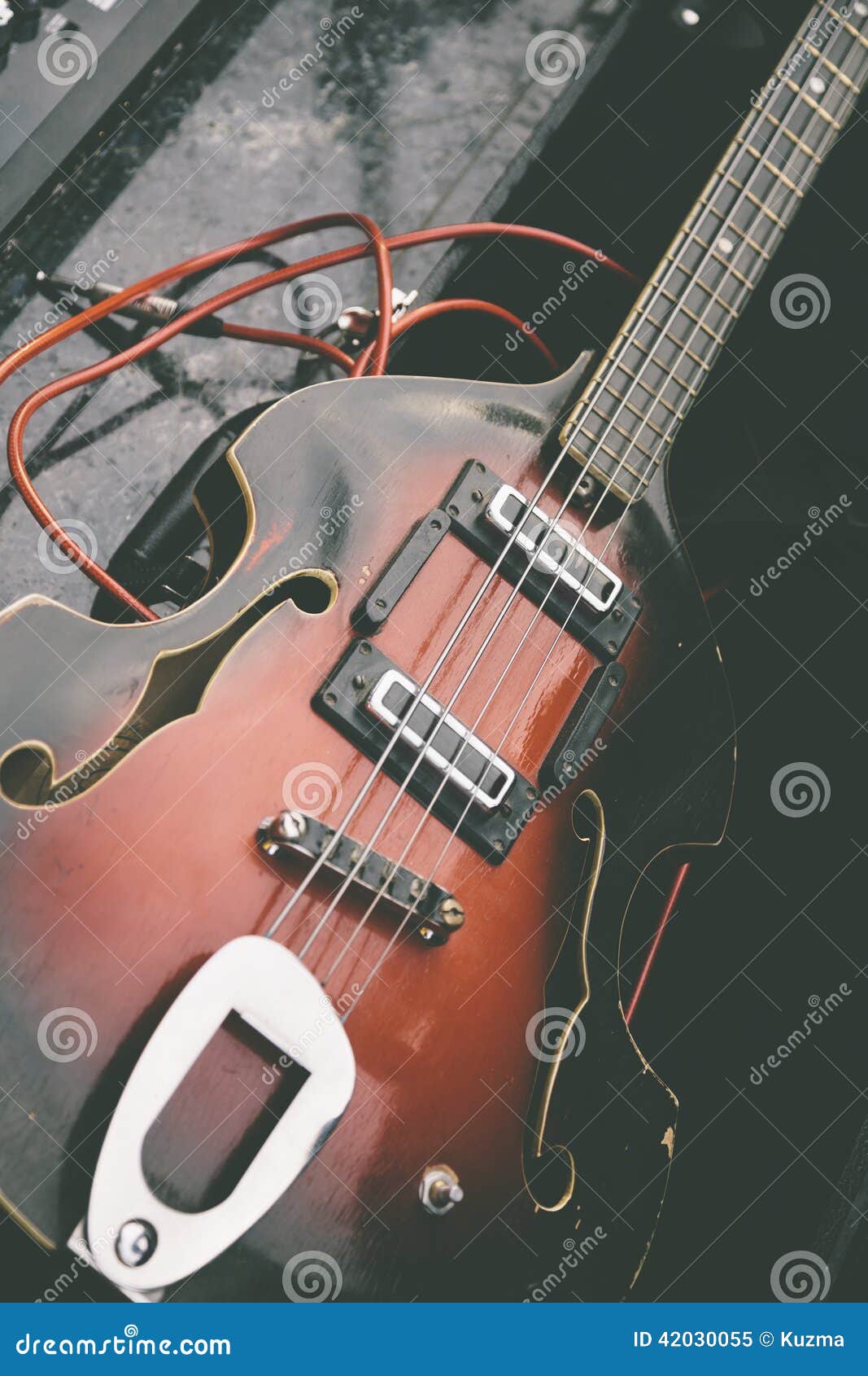 Old guitar stock image. Image of instrument, musical - 42030055