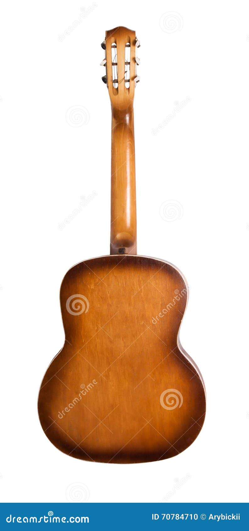 Old Guitar on a White Background. Stock Photo - Image of audio ...