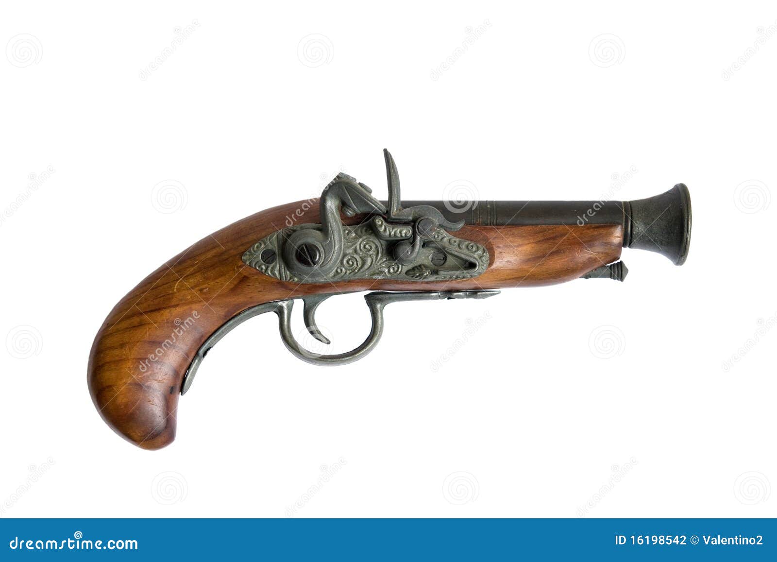 Old gun stock photo. Image of metal, wooden, pistol, armed - 16198542