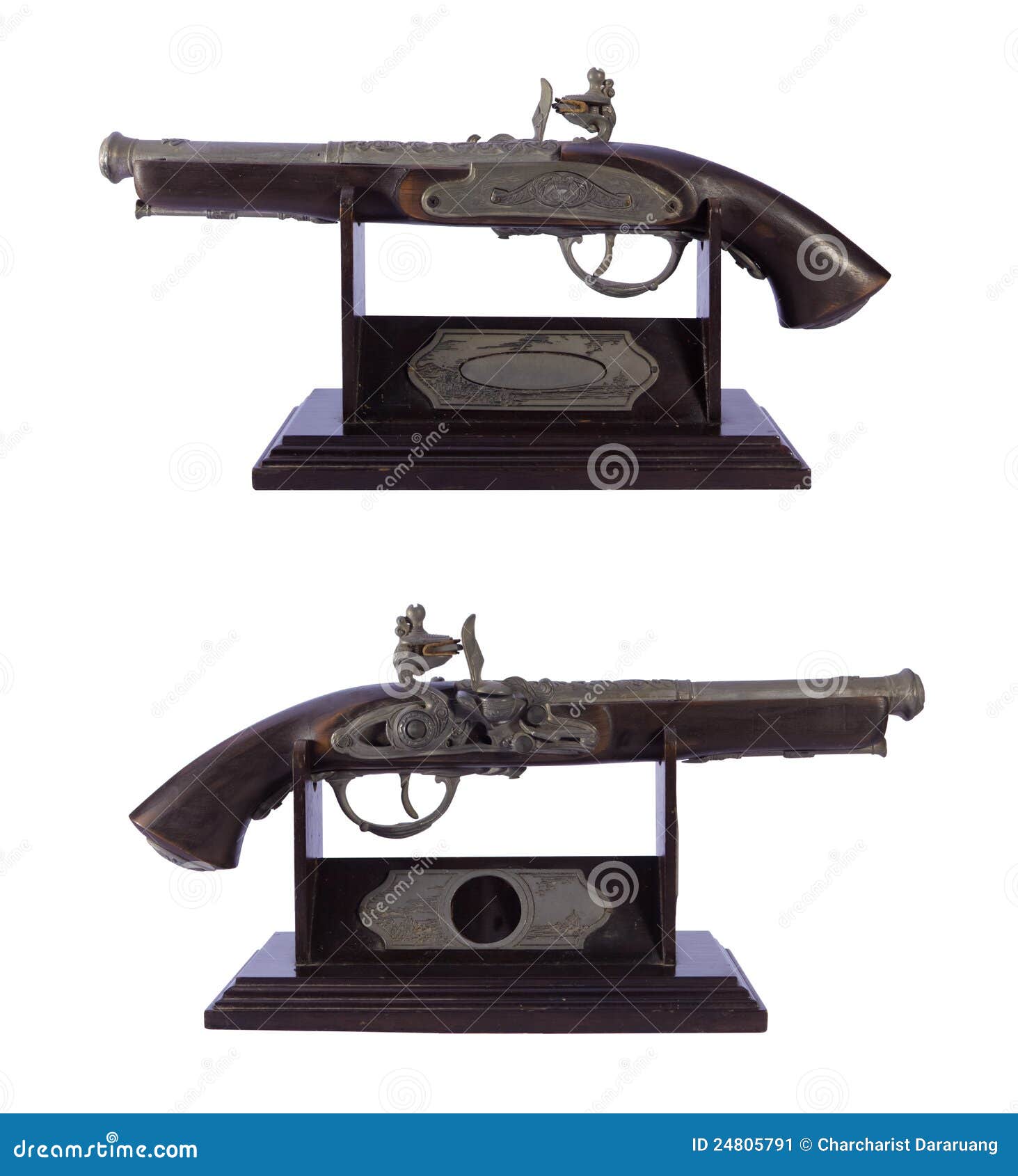 Antique Handguns Collection Royalty-Free Stock Photo | CartoonDealer ...