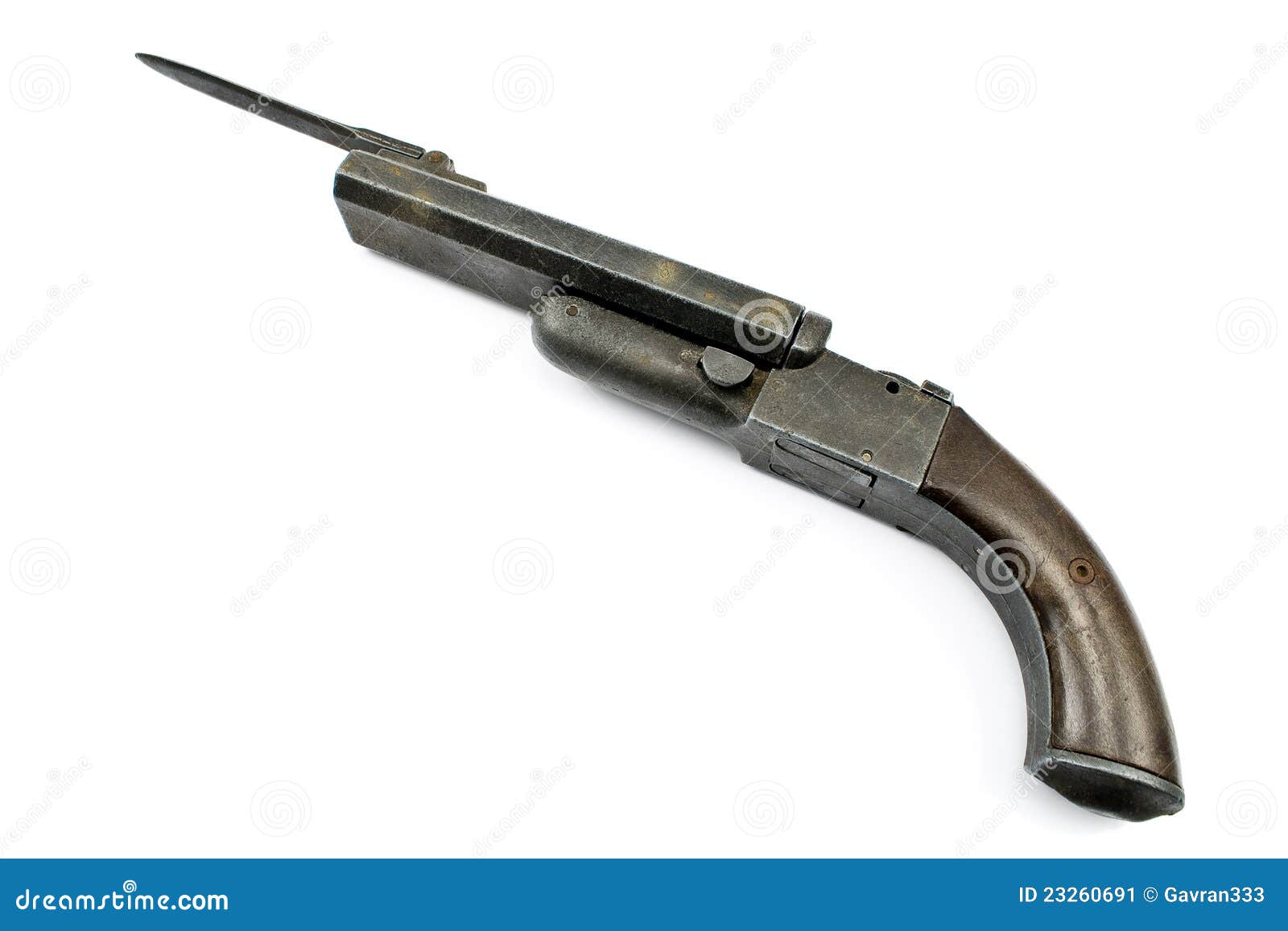 Old gun with bayonet stock image. Image of barrel, robbery - 23260691
