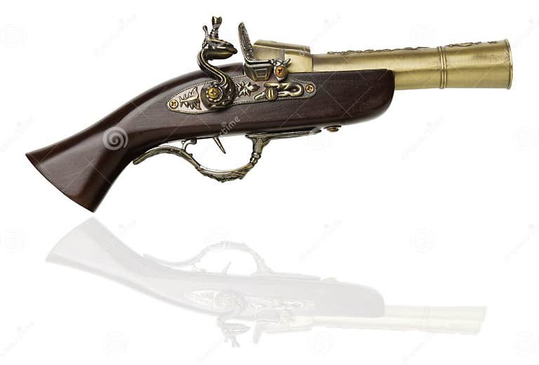 Old gun stock image. Image of ancient, military, revolver - 39877025