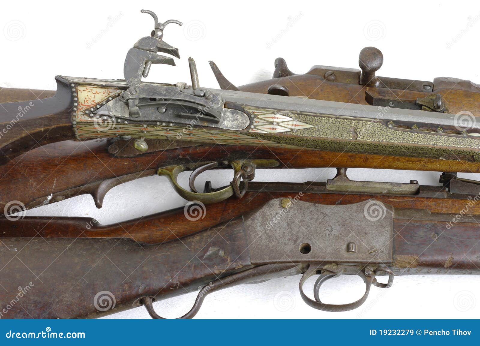 Old guns stock image. Image of handmade, shoot, rifles - 19232279