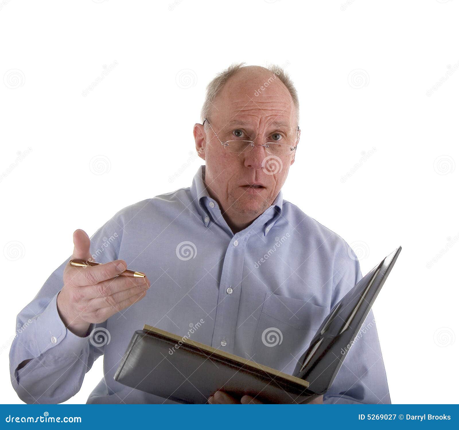 Old Guy Explaining Estimate Picture. Image: 5269027