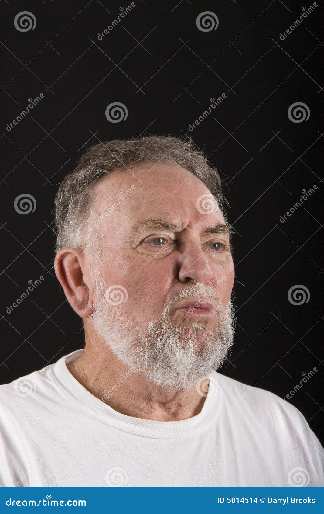 Old Guy Thinking Hard Picture. Image: 5014514