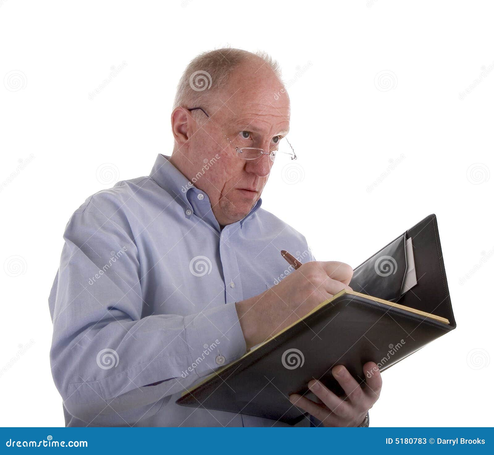 Old Guy Writing Estimage stock image. Image of senior - 5180783
