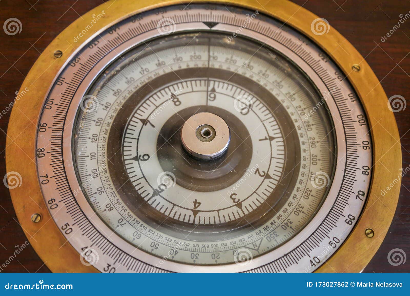 Old Gyrocompass on the Icebreaker Bridge Stock Photo - Image of ...